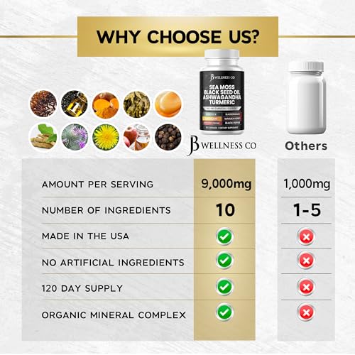 sea moss and turmeric capsules