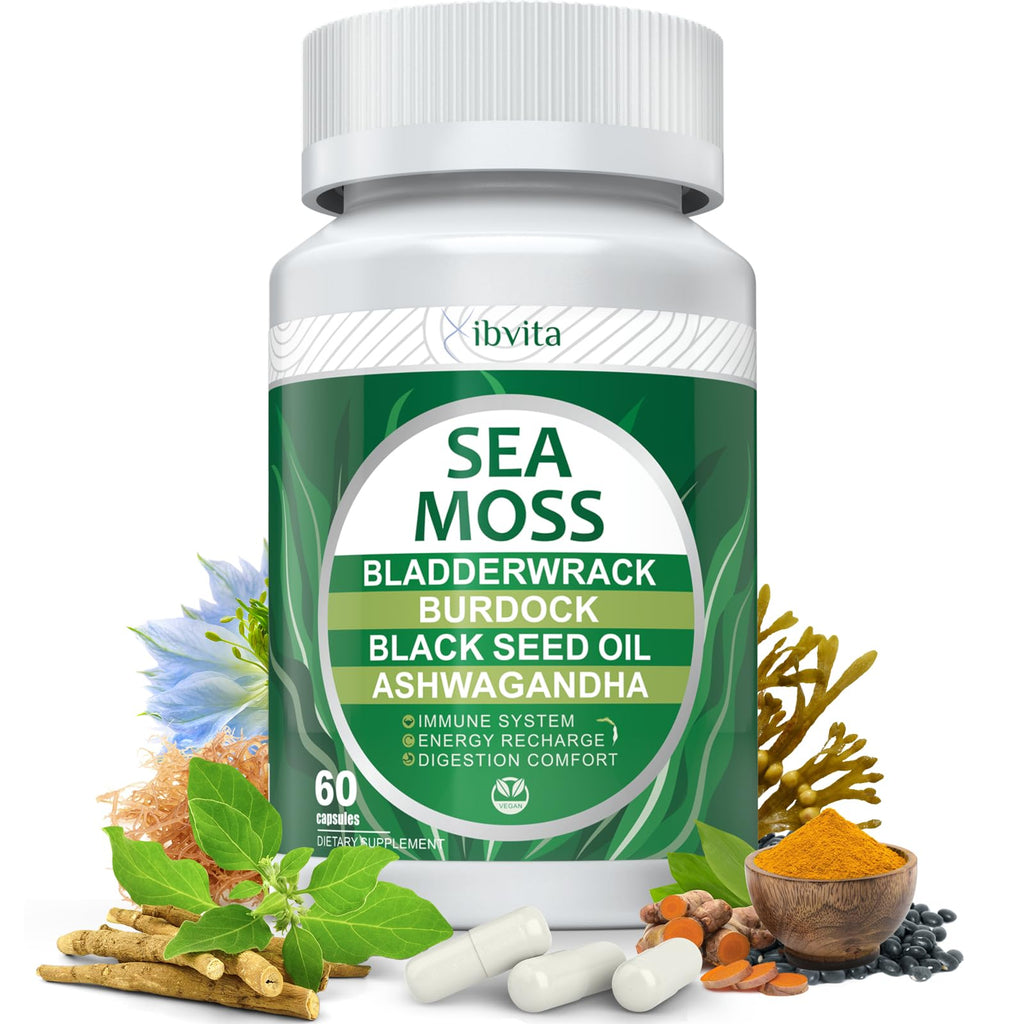 Sea Moss Black seed oil capsules