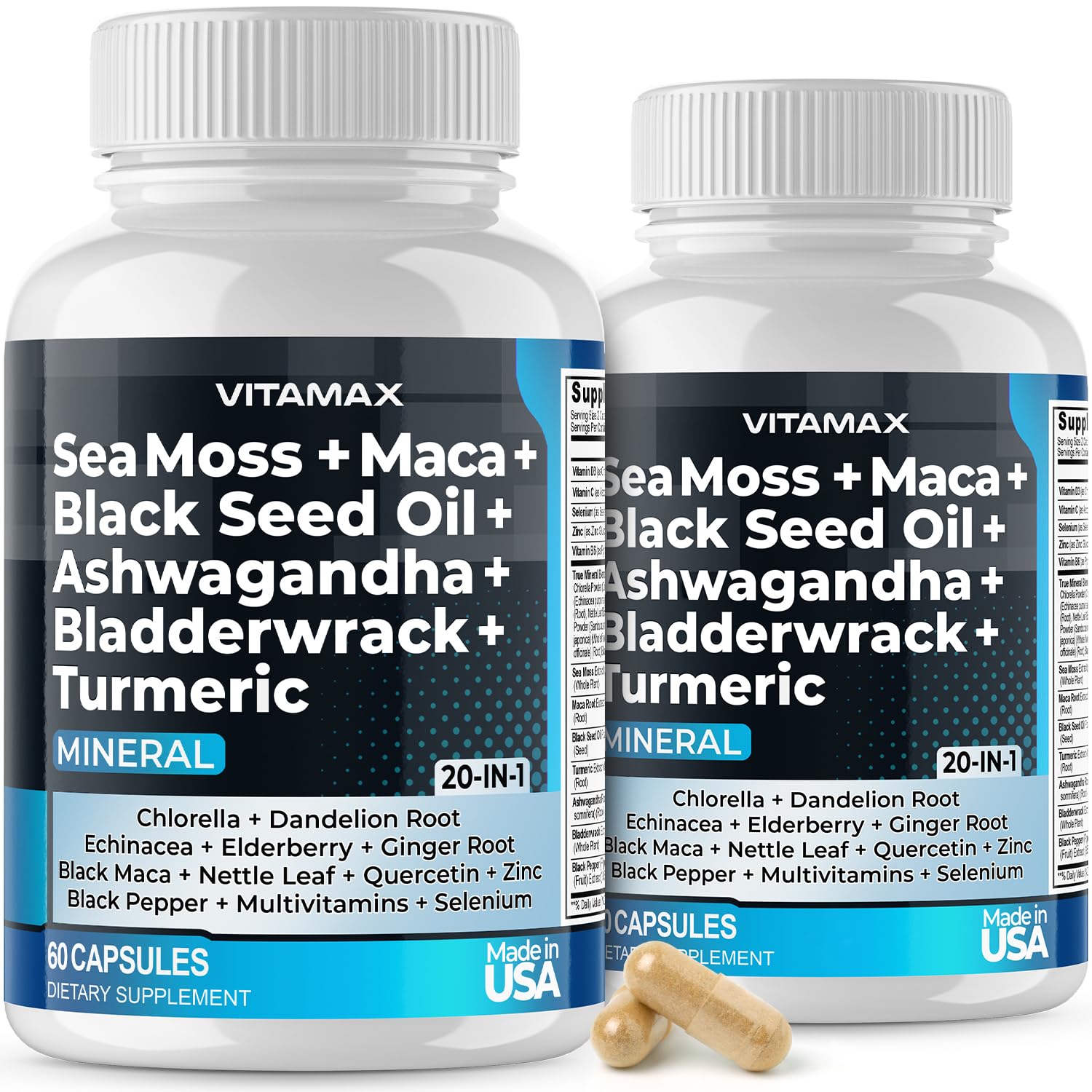 Sea Moss blended vitamin supplements