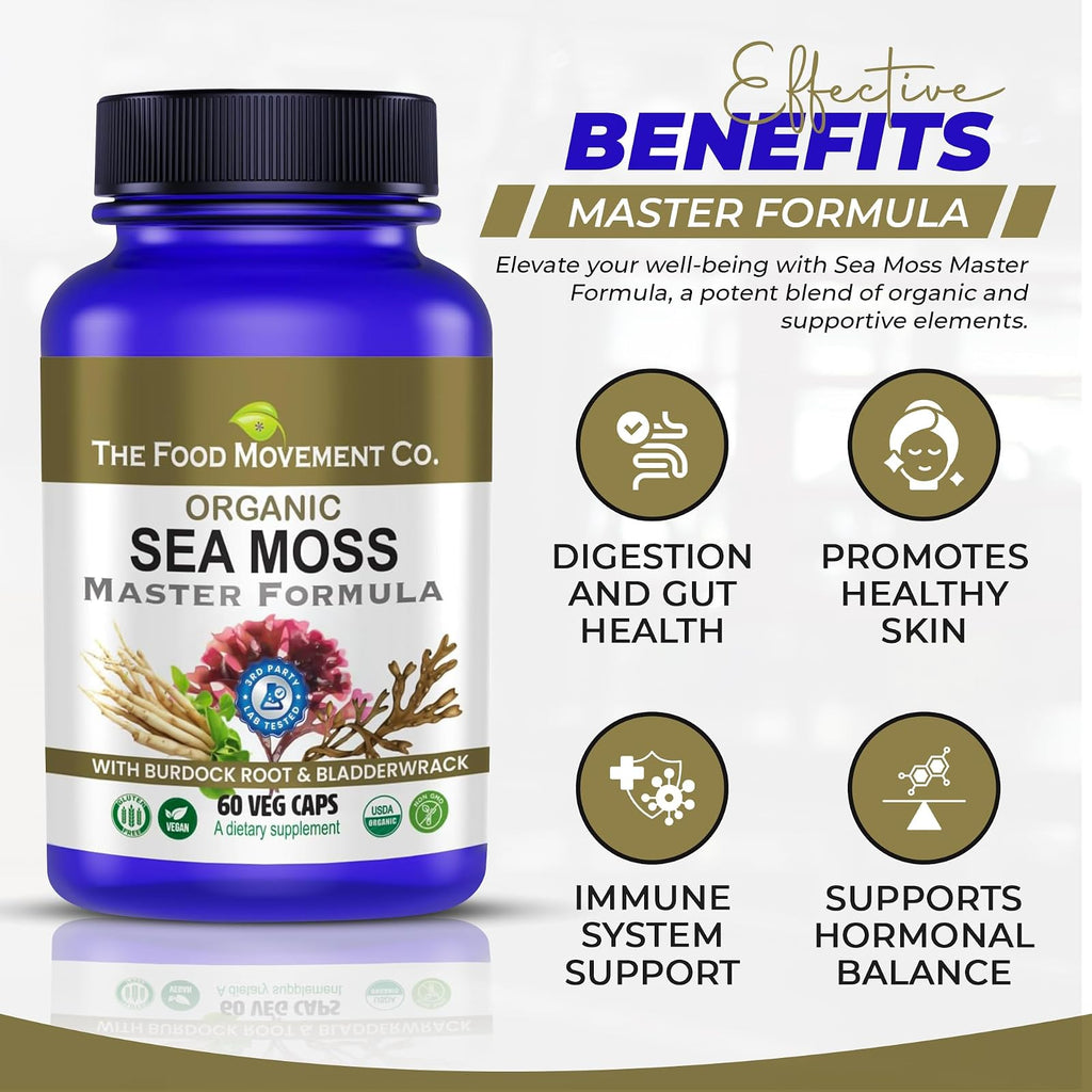 Sea moss capsules for digestion