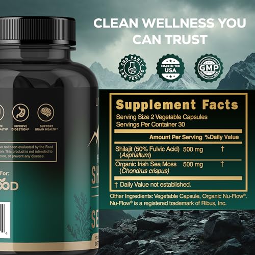 Sea moss capsules for immune support