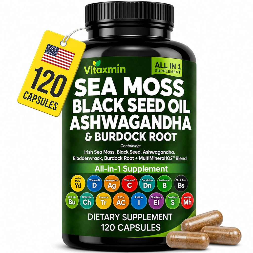 Sea moss capsules for wellness