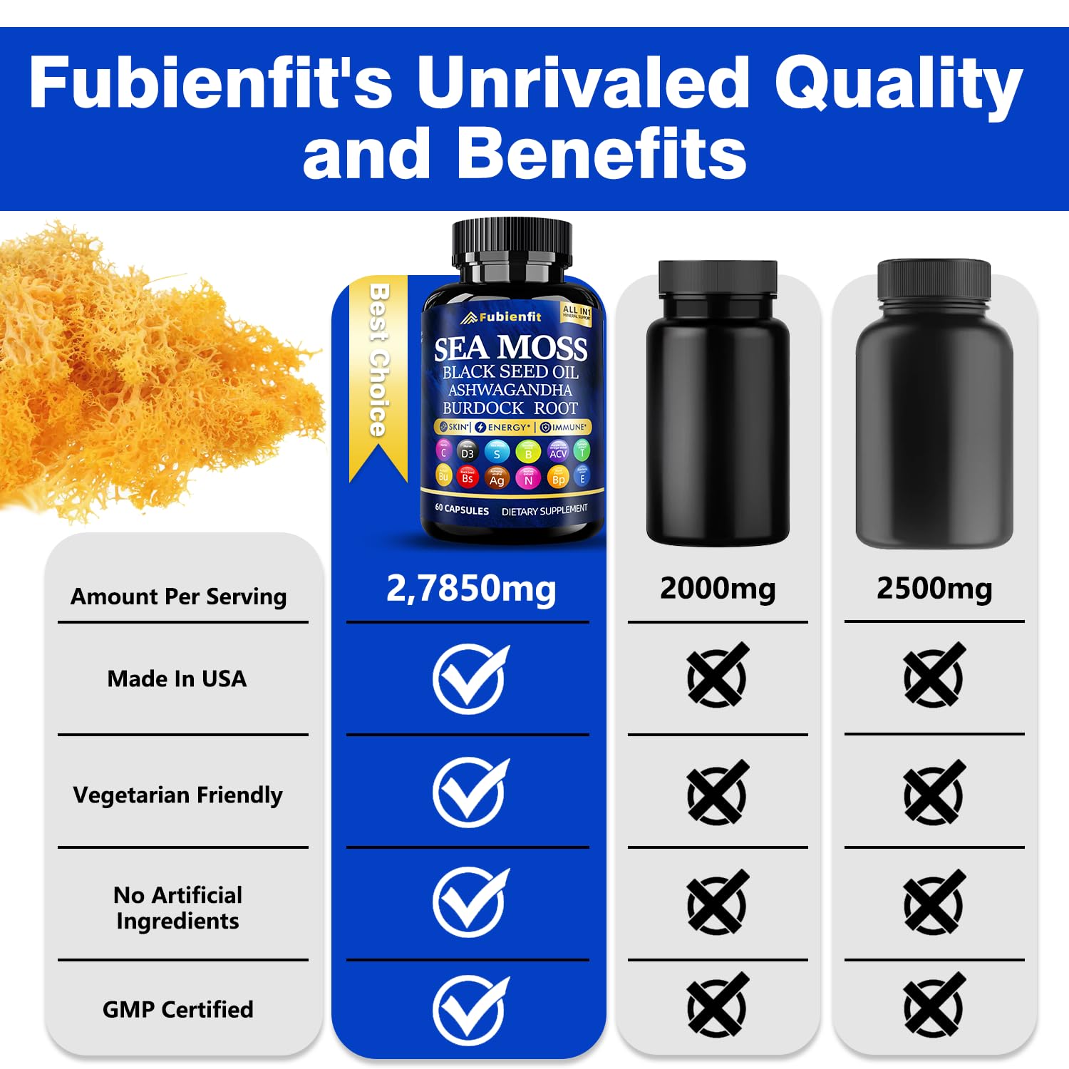 sea moss capsules with black seed oil