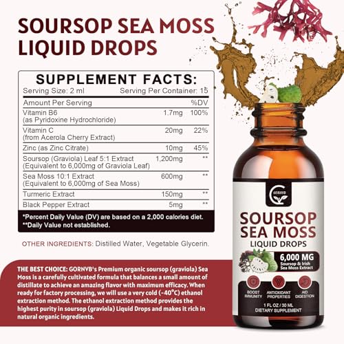 Sea moss drops for cellular support