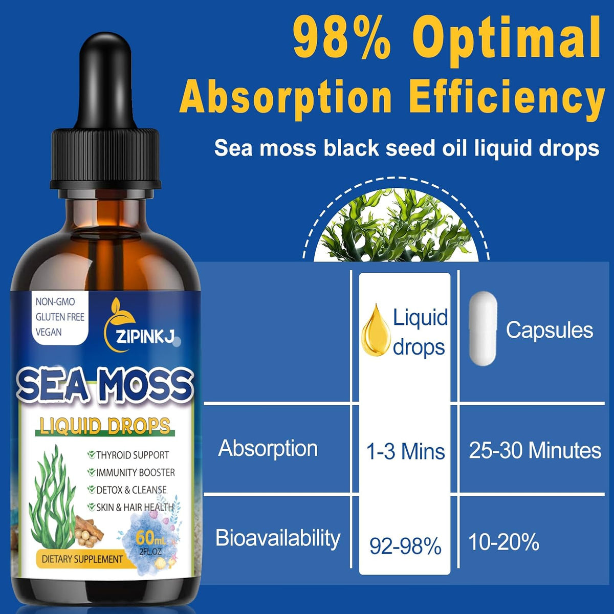 sea moss drops for digestive support