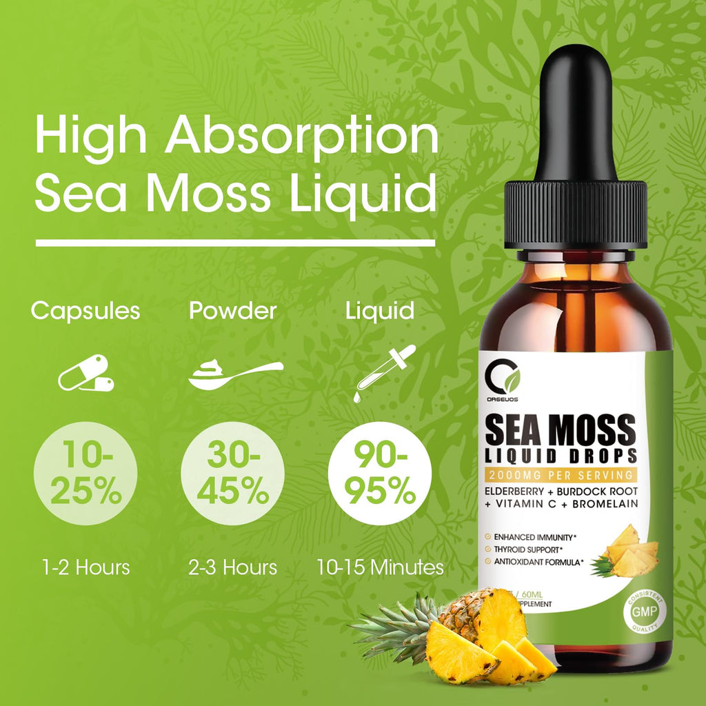 Sea Moss Drops for energy boost