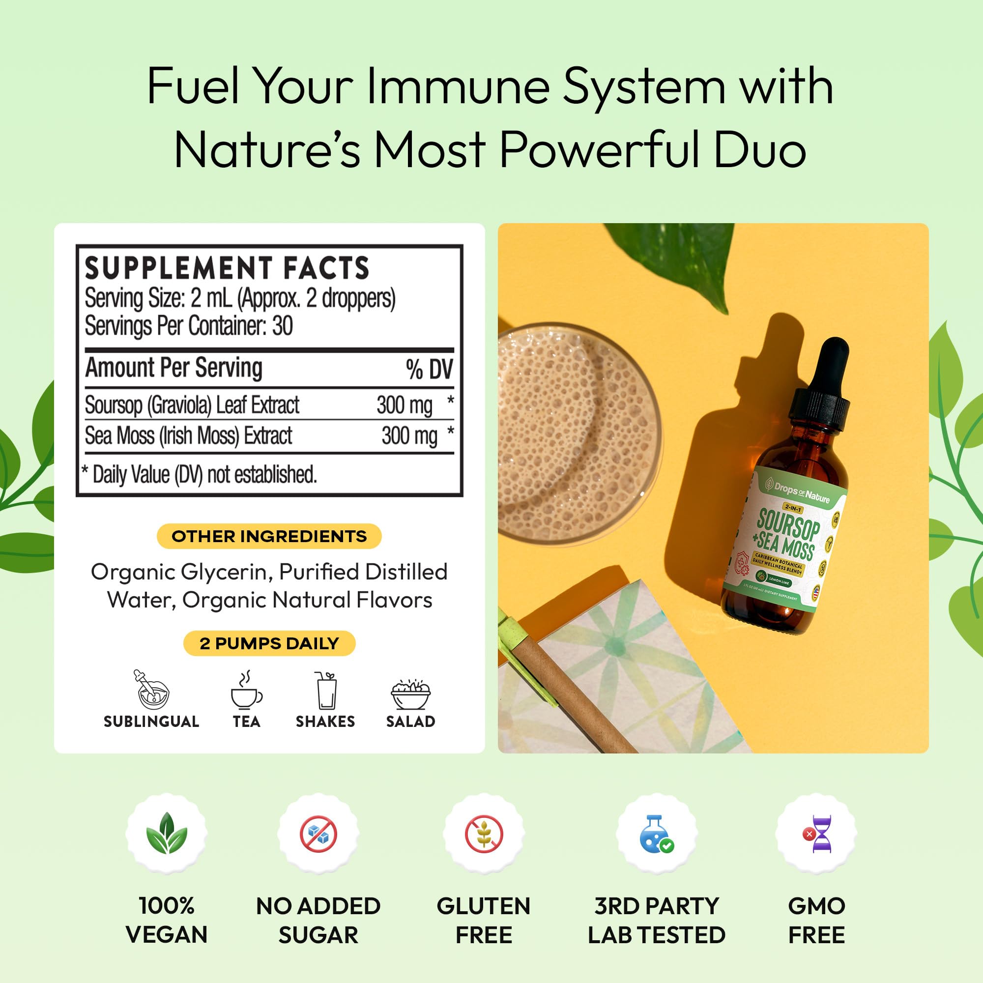 sea moss drops for energy boost