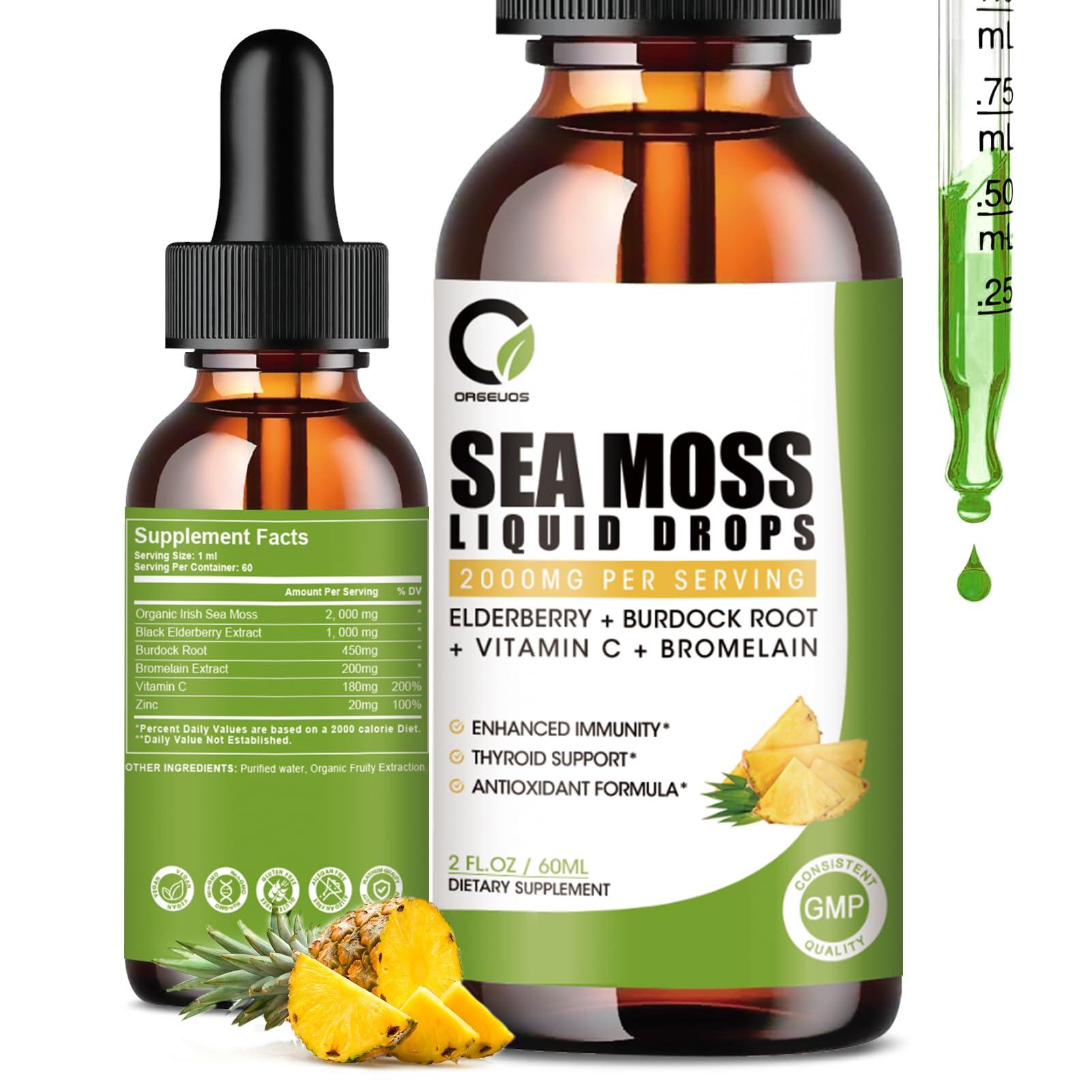 Sea Moss Drops for immune support