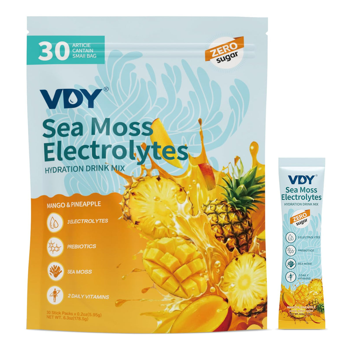 Sea Moss Electrolytes Powder mango flavour