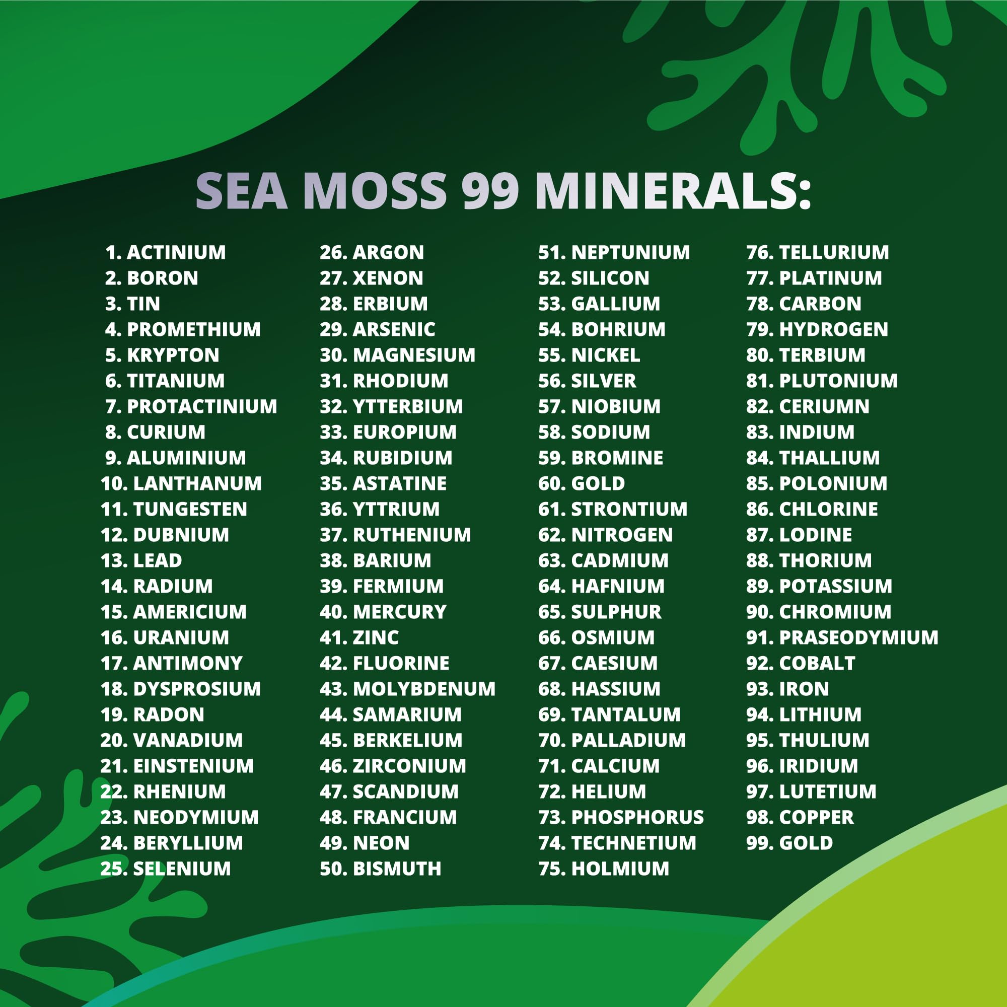 Sea Moss for overall health