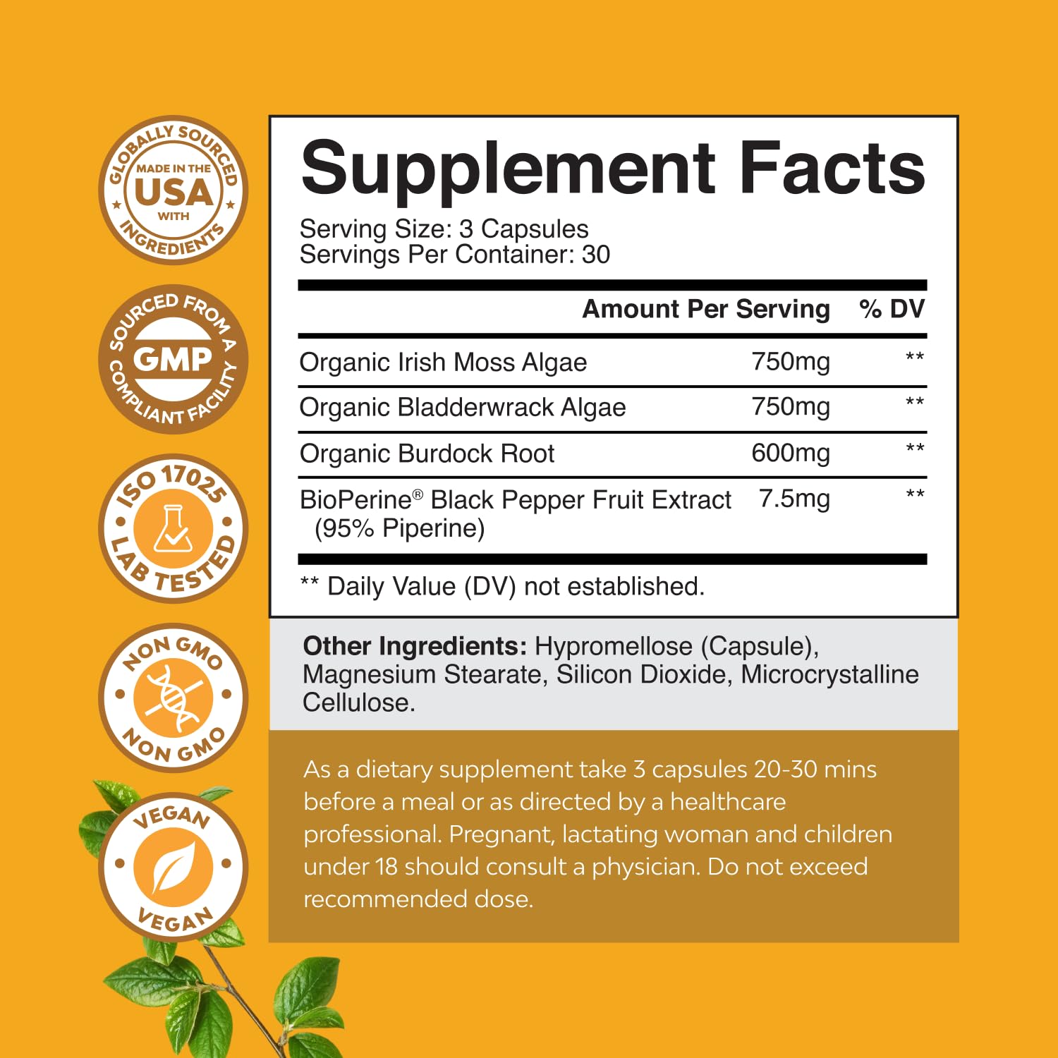 sea moss gel alternative in capsules