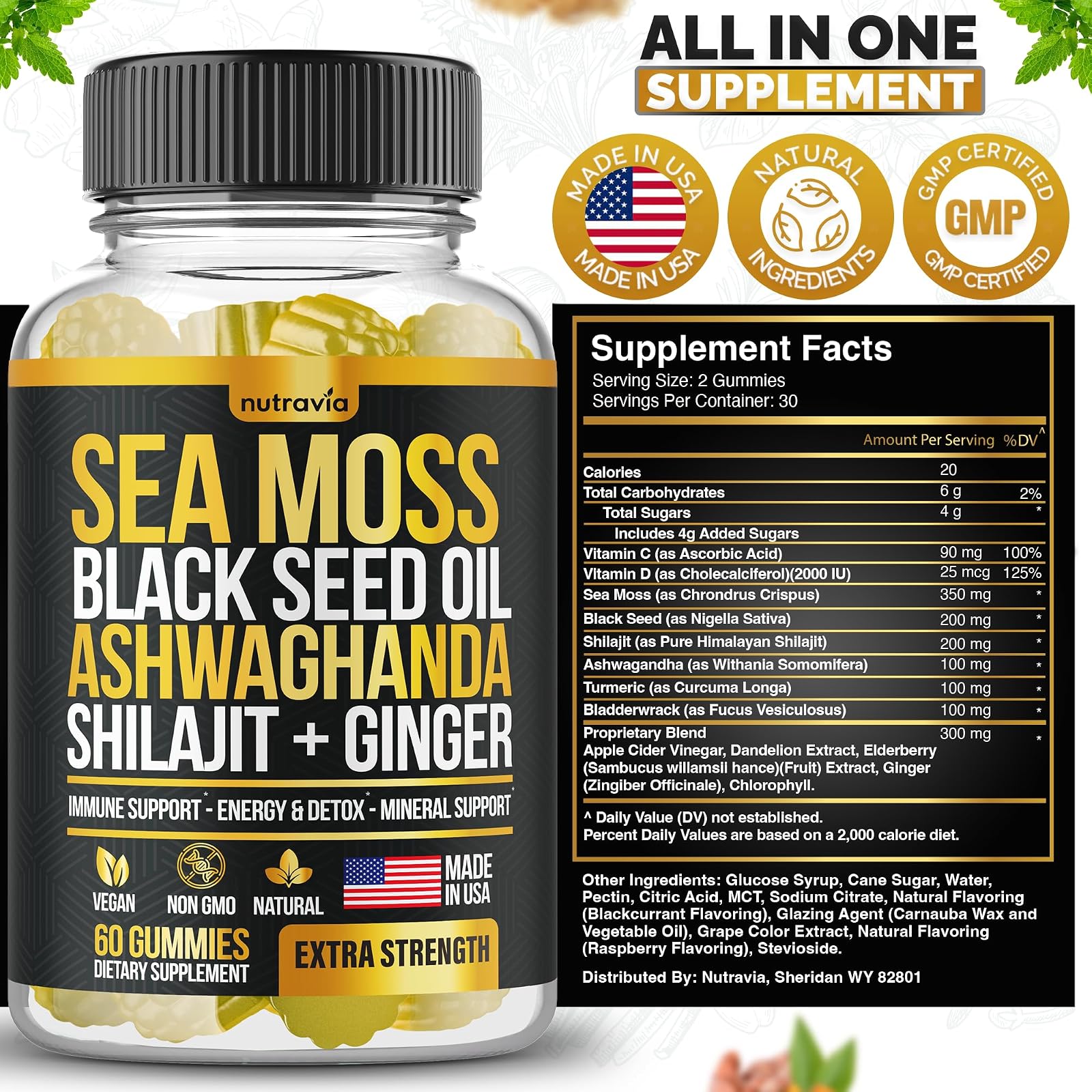 sea moss gel alternative in gummy form