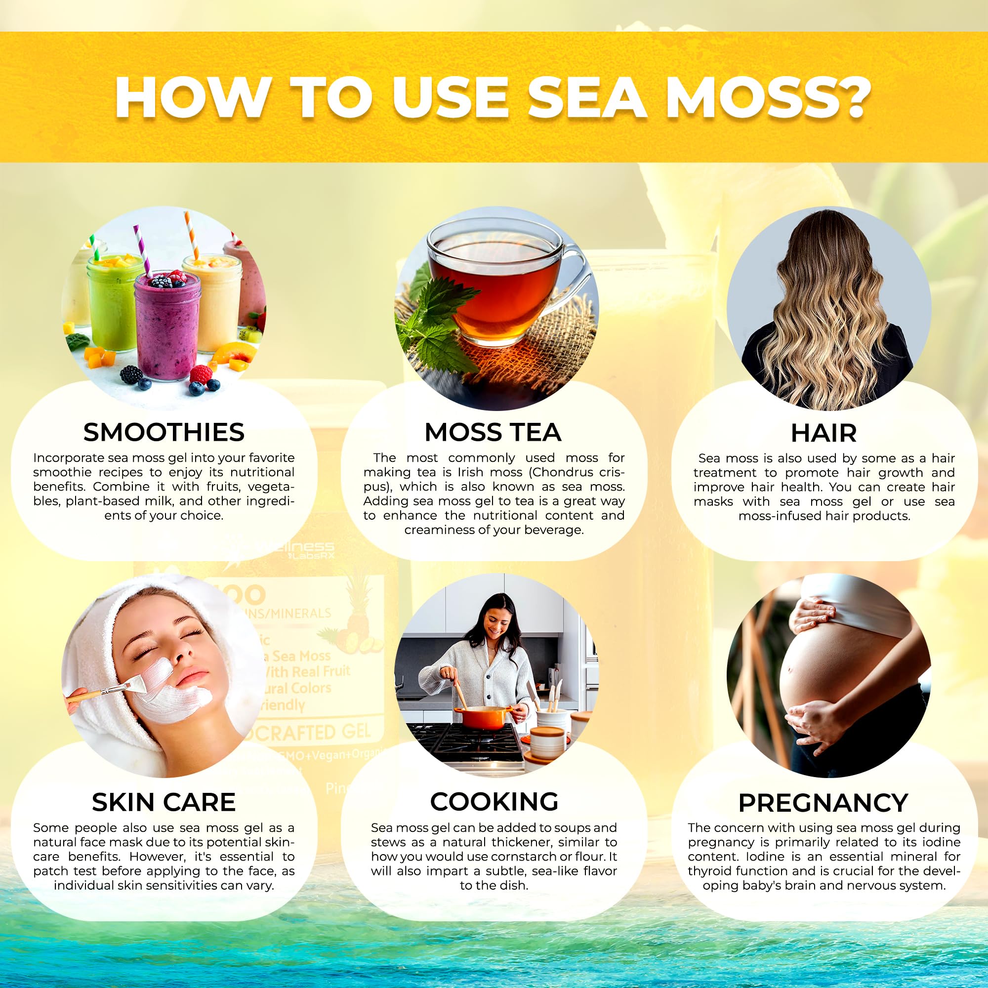 Sea moss gel for energy boost