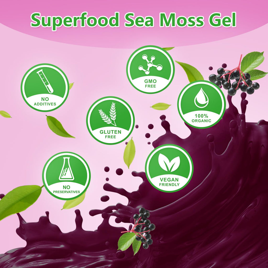 Sea moss gel for immune support
