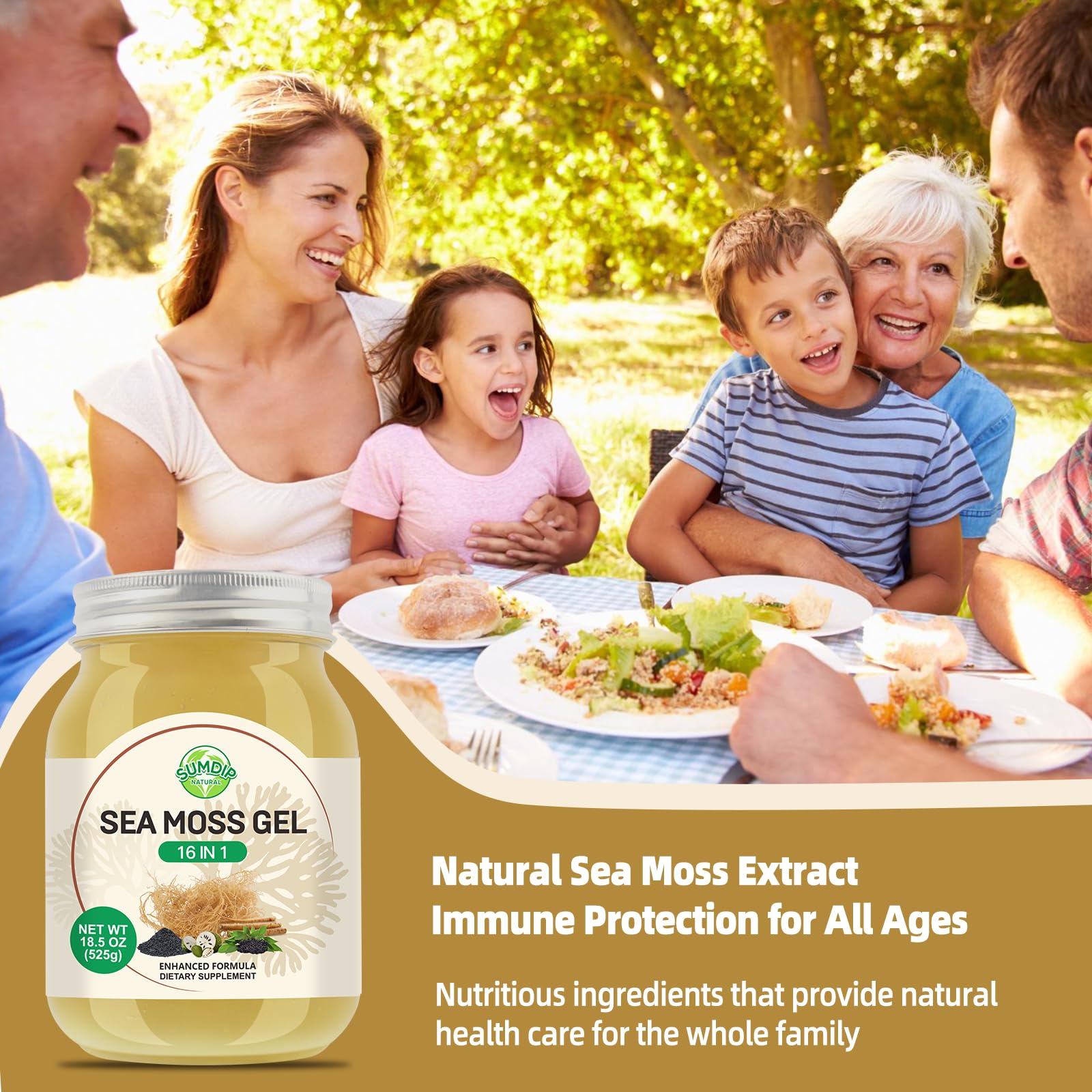 Sea Moss Gel for immune support