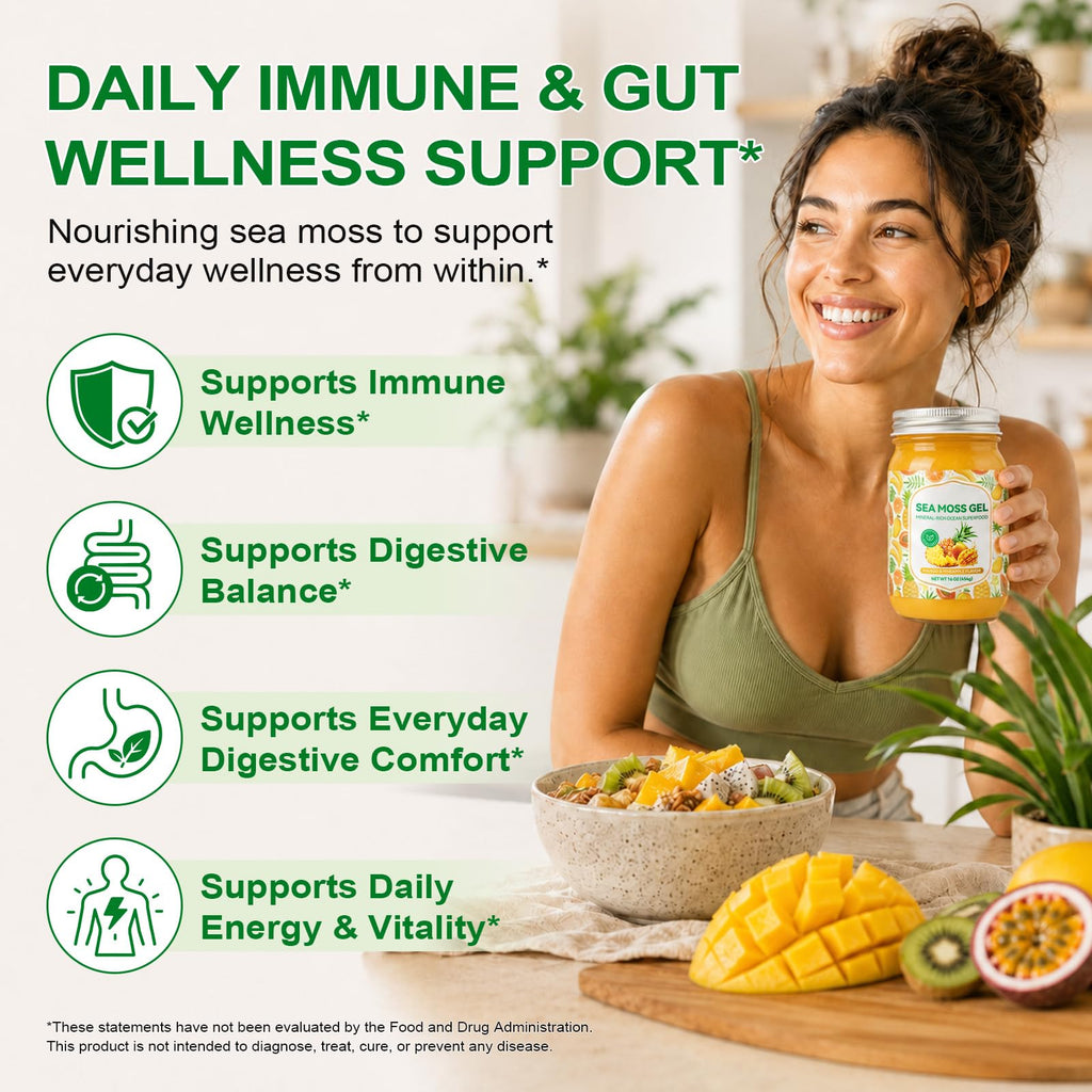 Sea moss gel for skin health