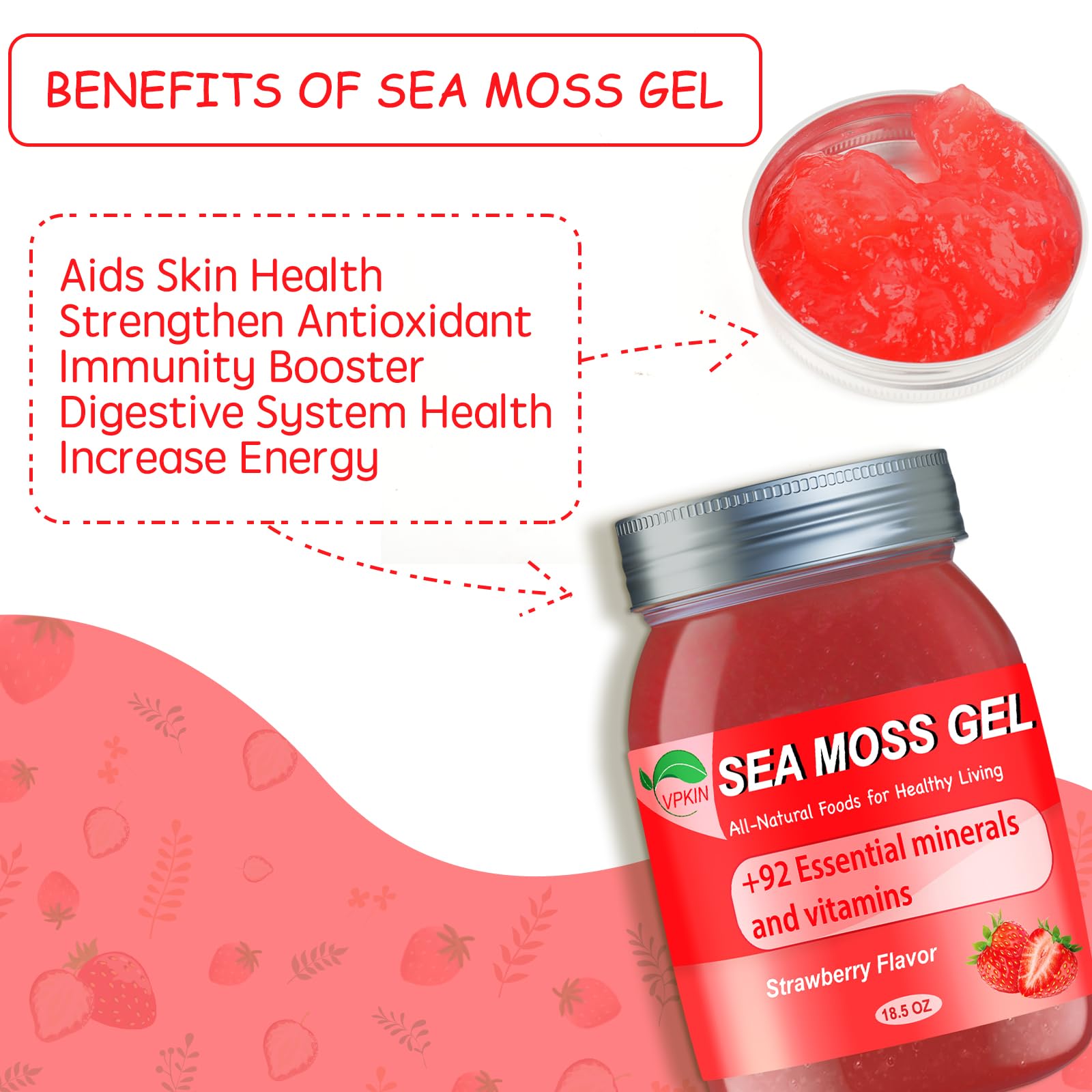 Sea moss gel for skin health