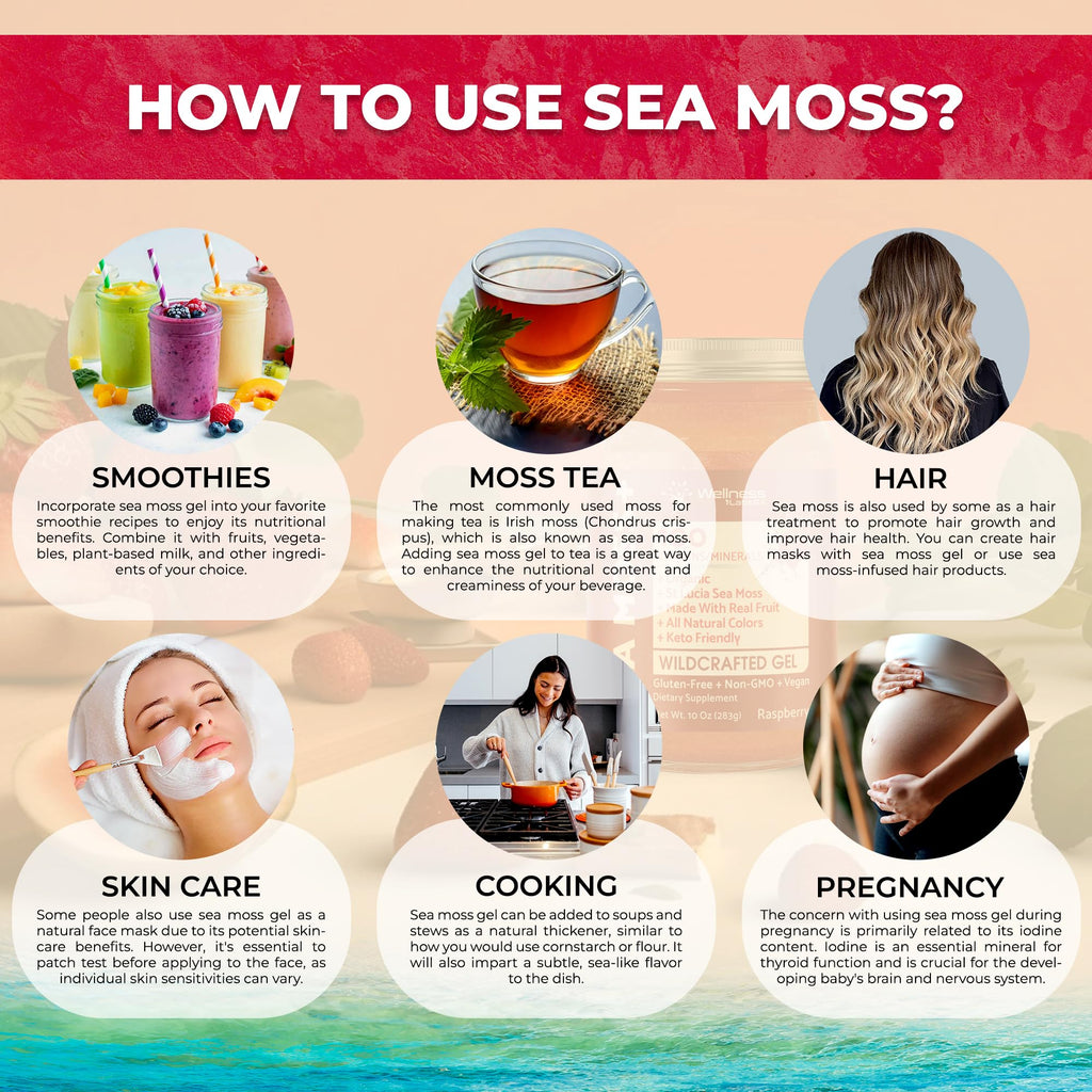 Sea moss gel for vitality