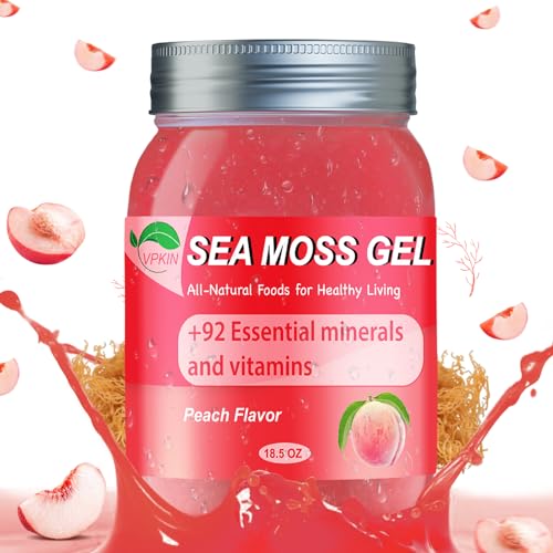 sea moss gel with peach