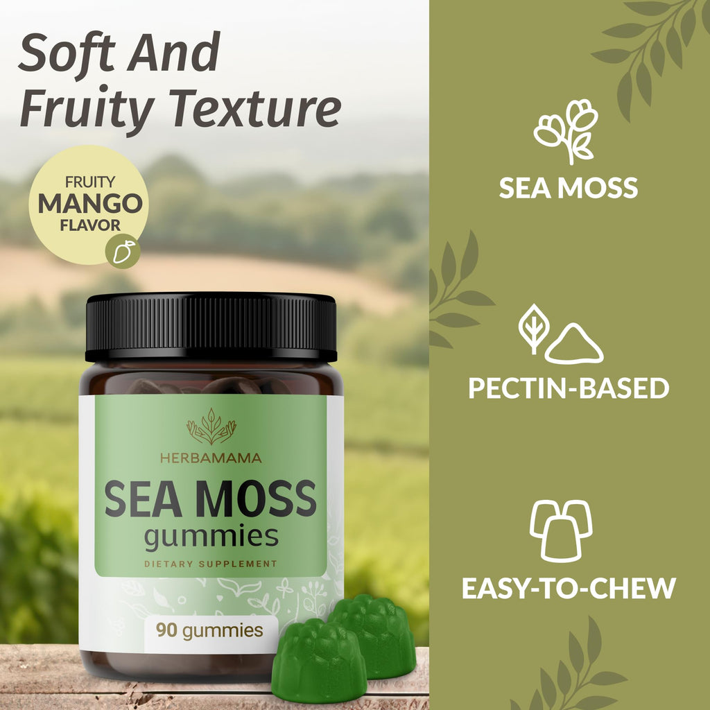 Sea moss gummies for digestive support