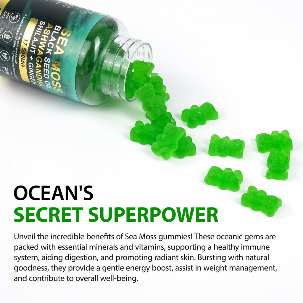 Sea Moss Gummies for energy boost