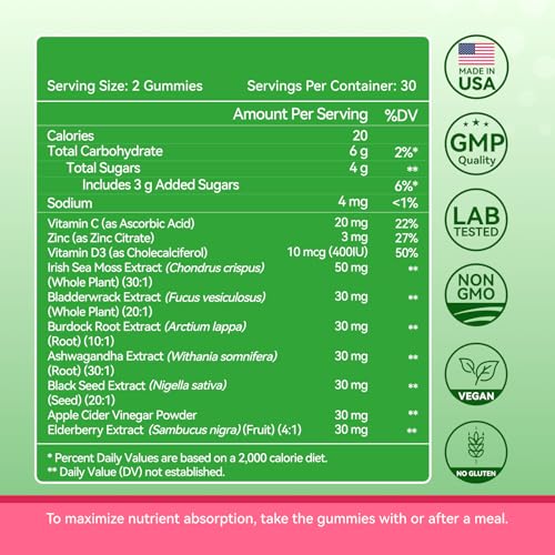Sea moss gummies for overall vitality