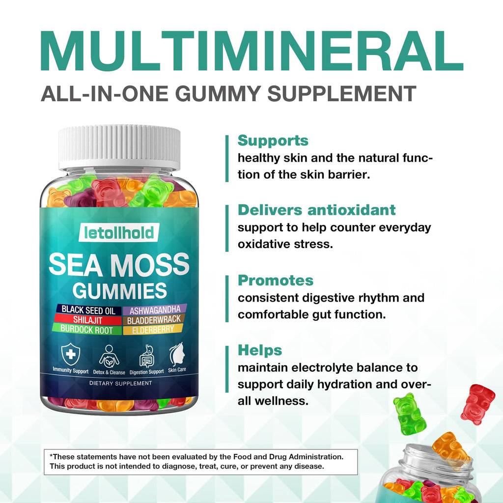 Sea moss gummies for overall wellness