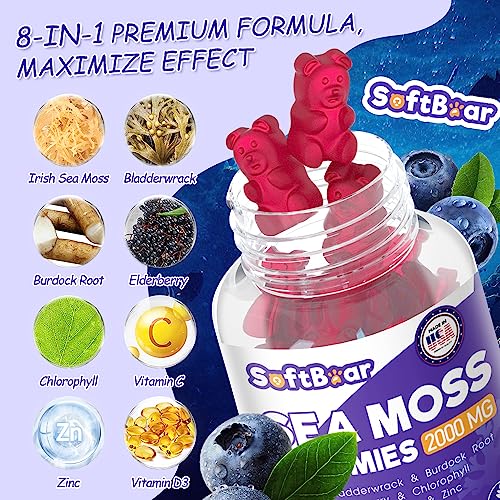 sea moss gummies with 92 minerals