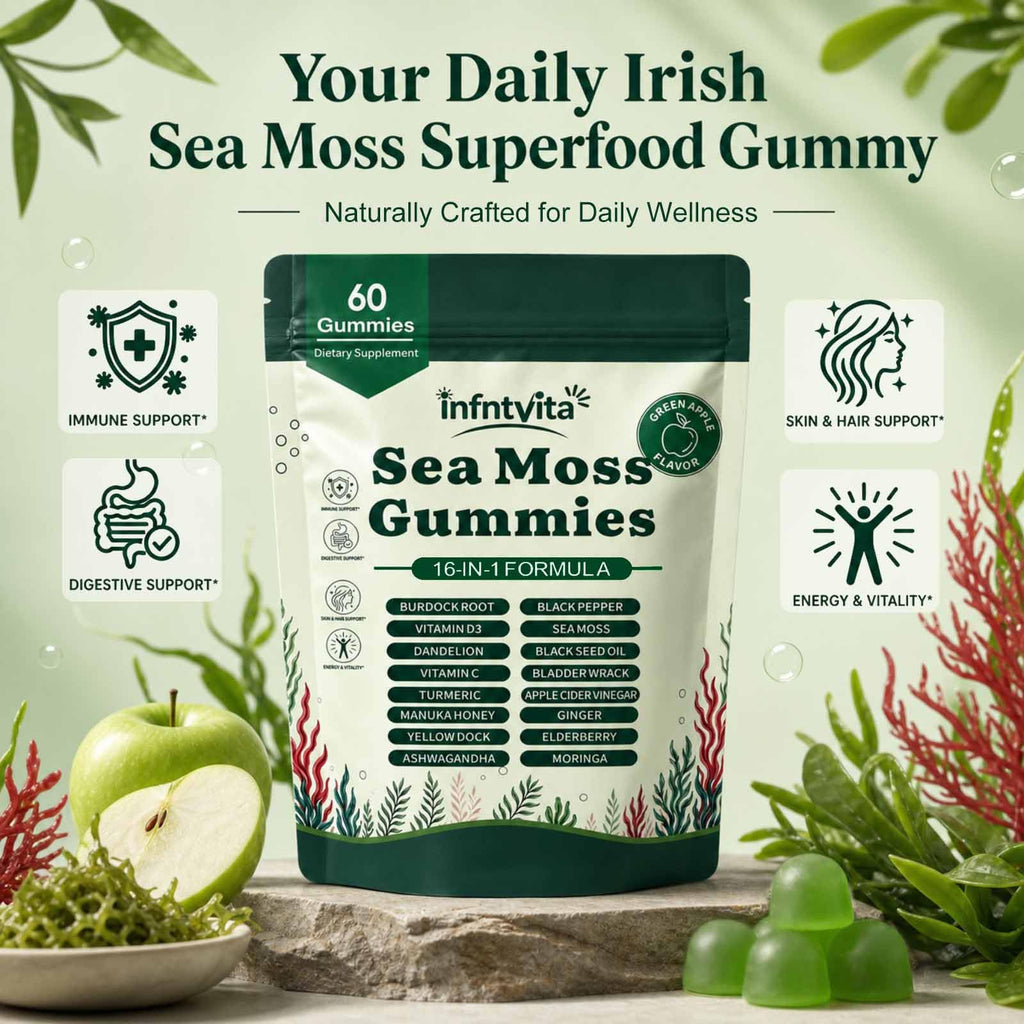 Sea Moss Gummies with essential nutrients