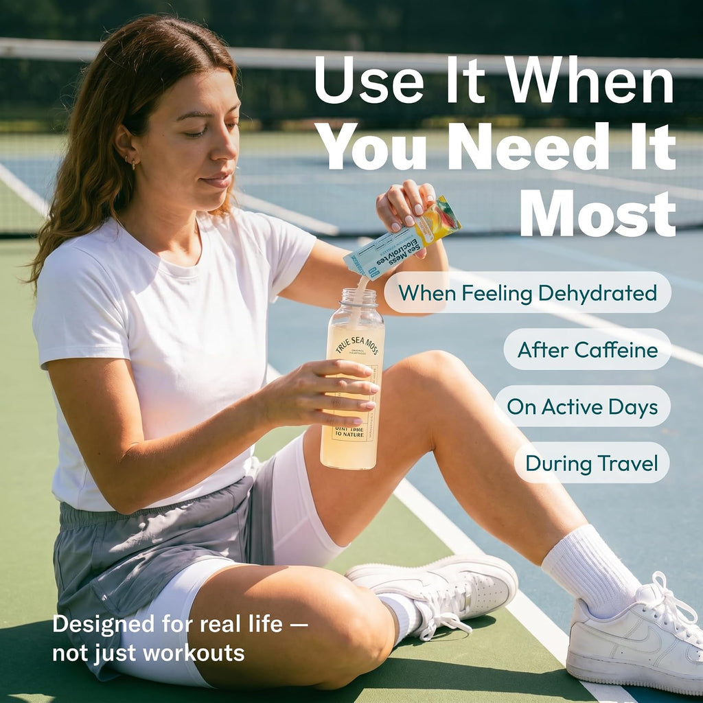 sea moss infused electrolyte drink