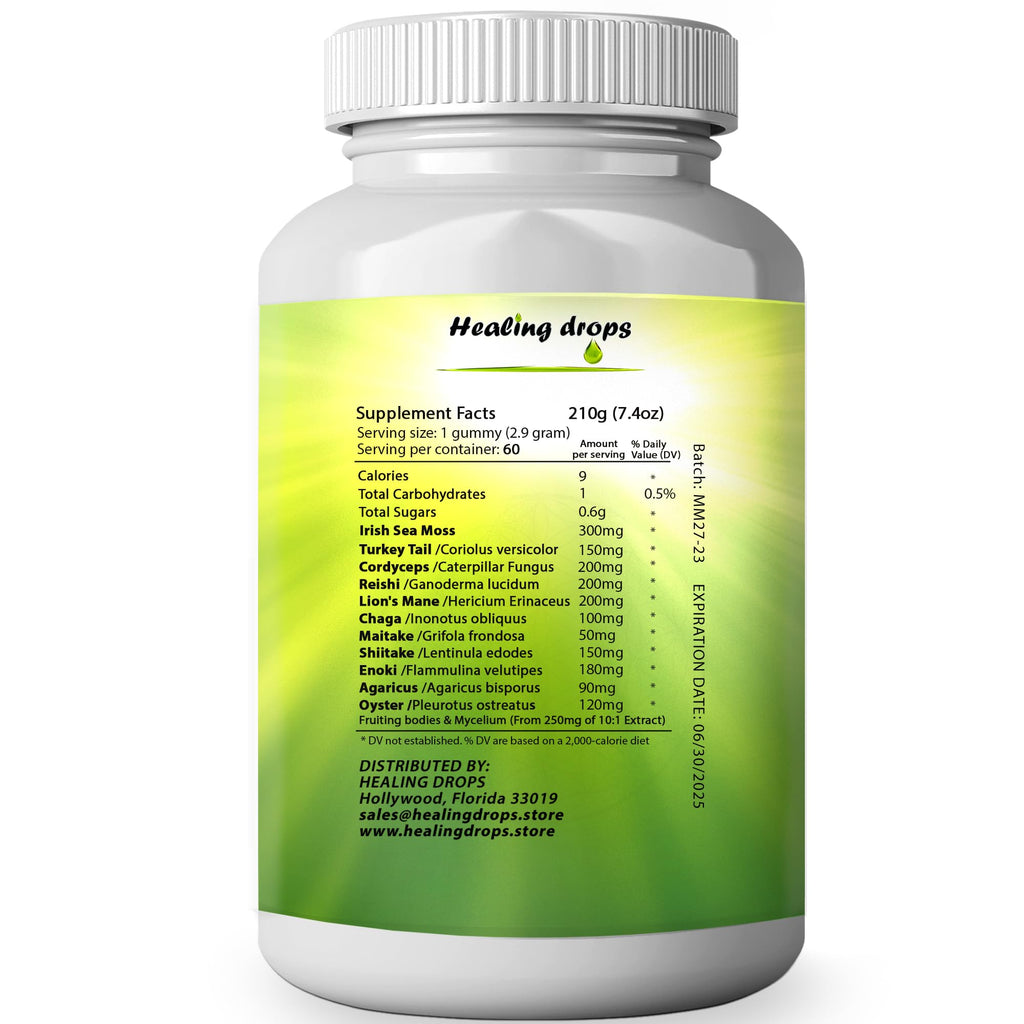 sea moss infused mushroom supplements