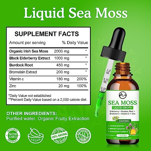 Sea Moss Liquid Drops for holistic health