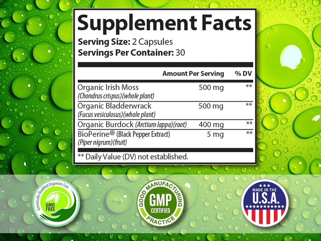 Sea moss supplement for vitality