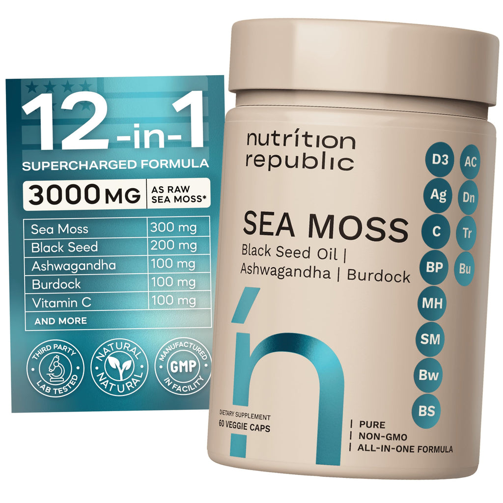 sea moss supplement with black seed oil