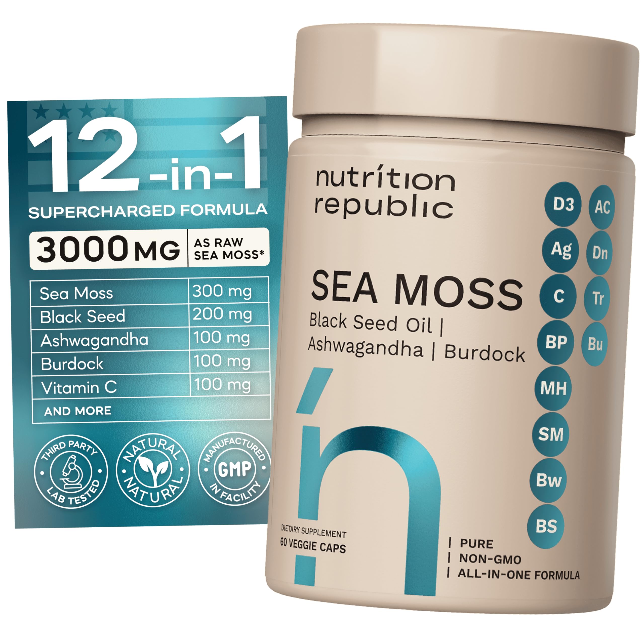 sea moss supplement with black seed oil