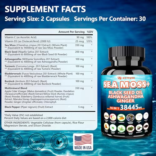 Sea moss with black seed oil