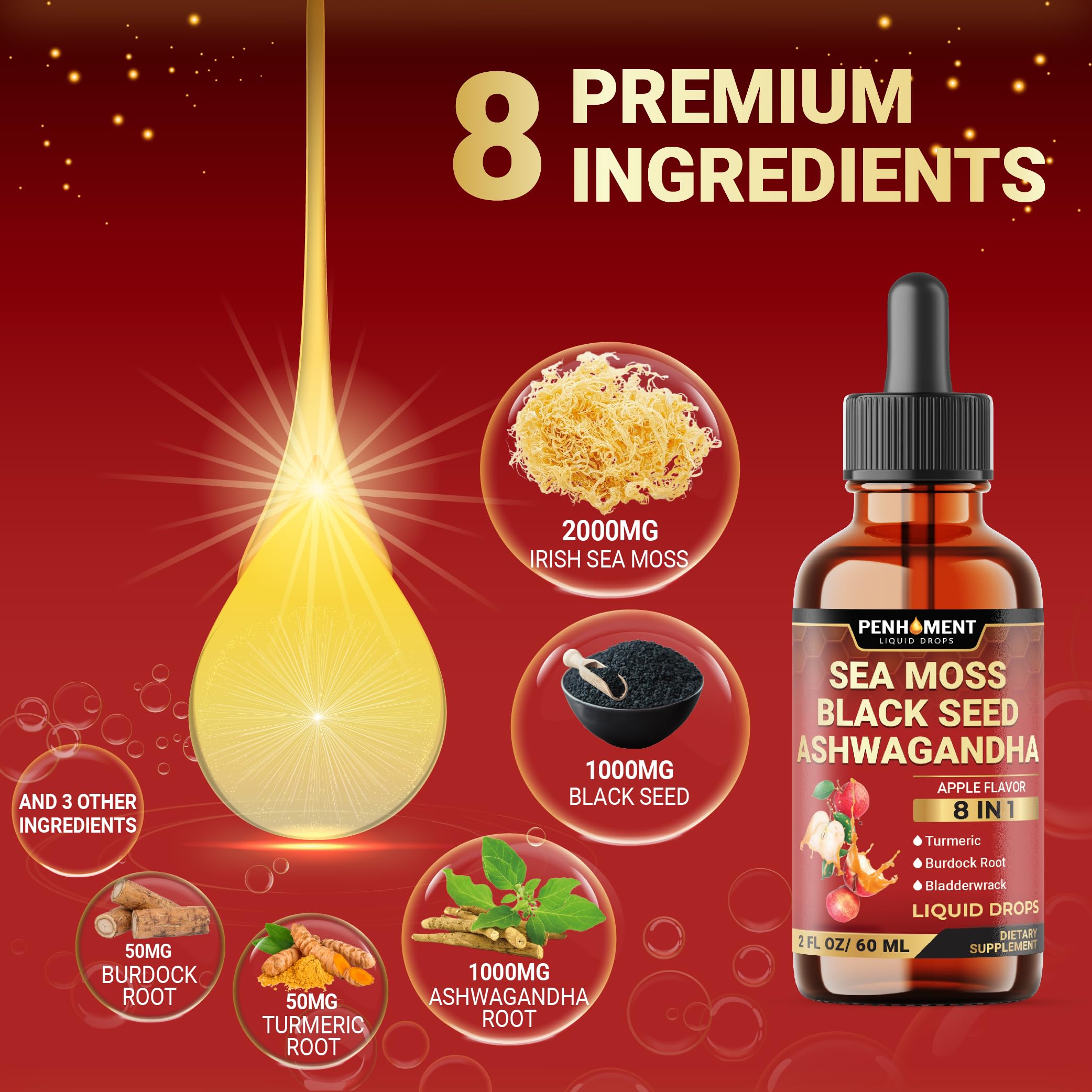 sea moss with black seed