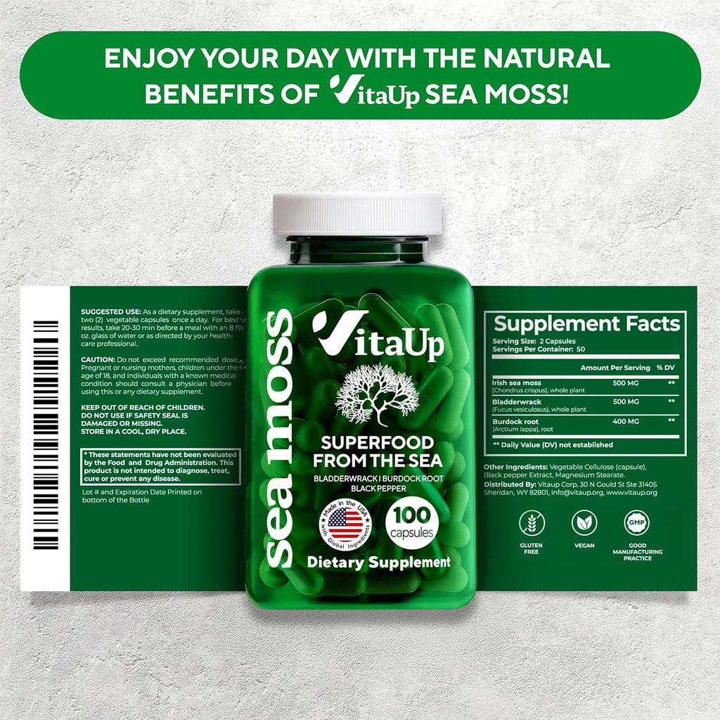 sea moss with burdock root for detox