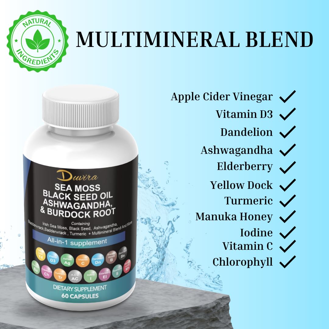 Sea moss with turmeric and ashwagandha
