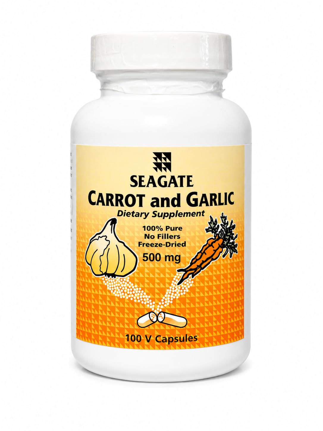 Seagate garlic carrot supplement capsules