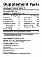 Seagate seaweed for thyroid support