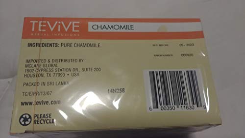 sealed chamomile tea for freshness