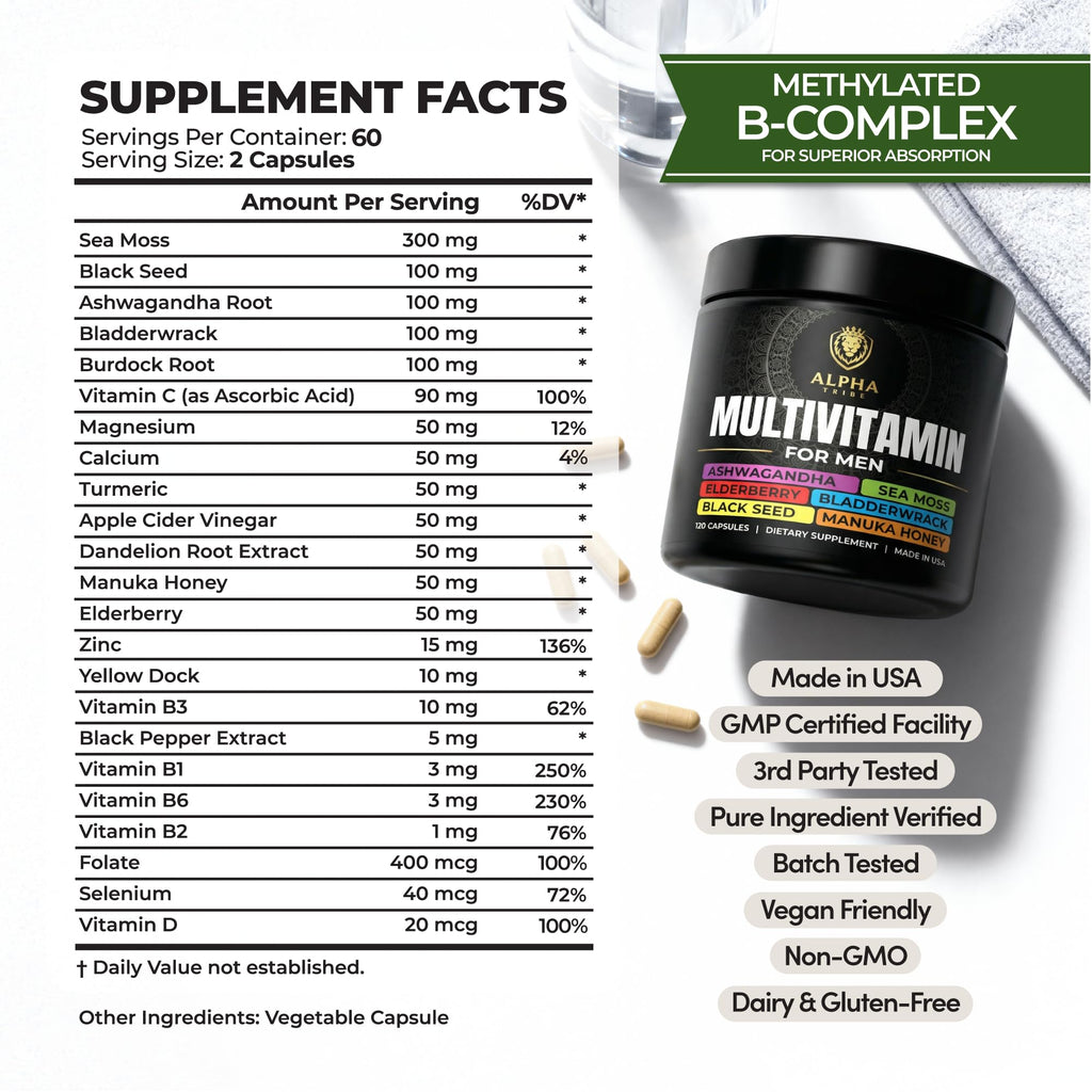 Seamoss and black seed oil supplement