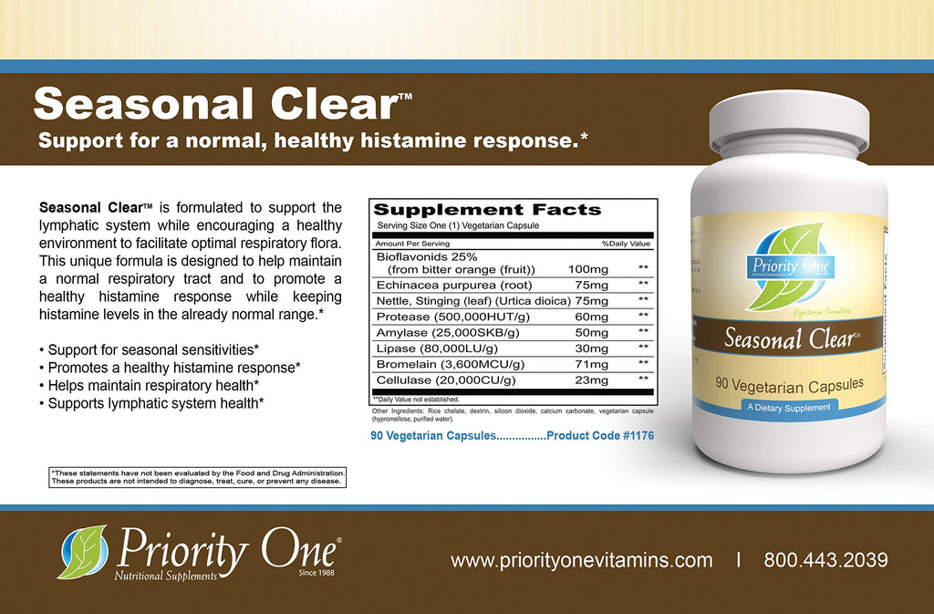 Seasonal clear vitamins for better health