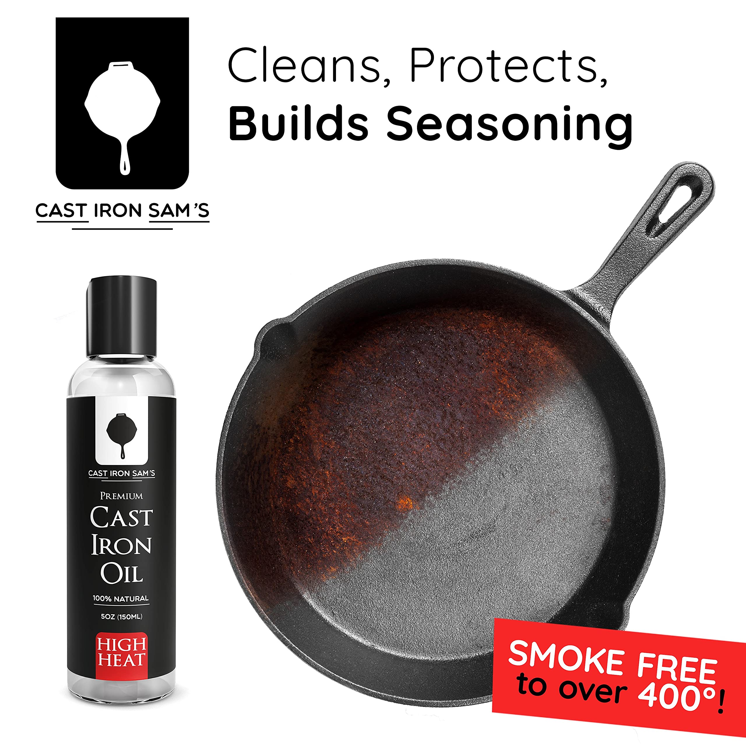 seasoning oil up to 400°F