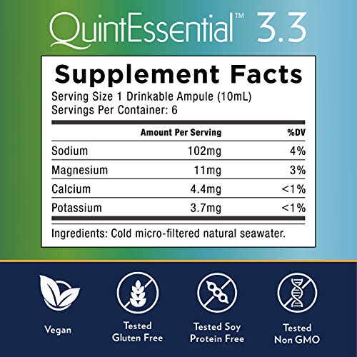 Seawater electrolyte supplement for vitality