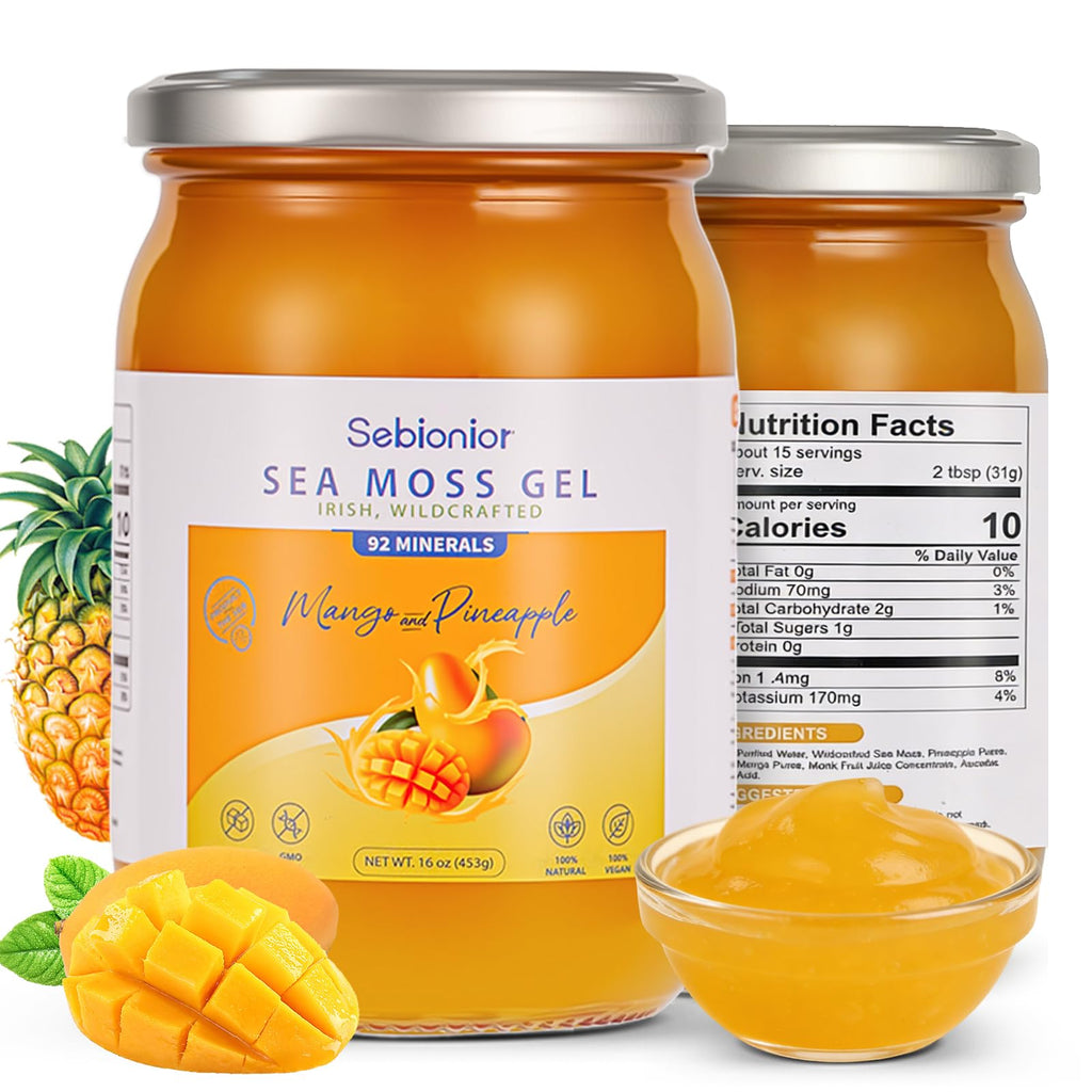 Sebionior sea moss gel mango flavour