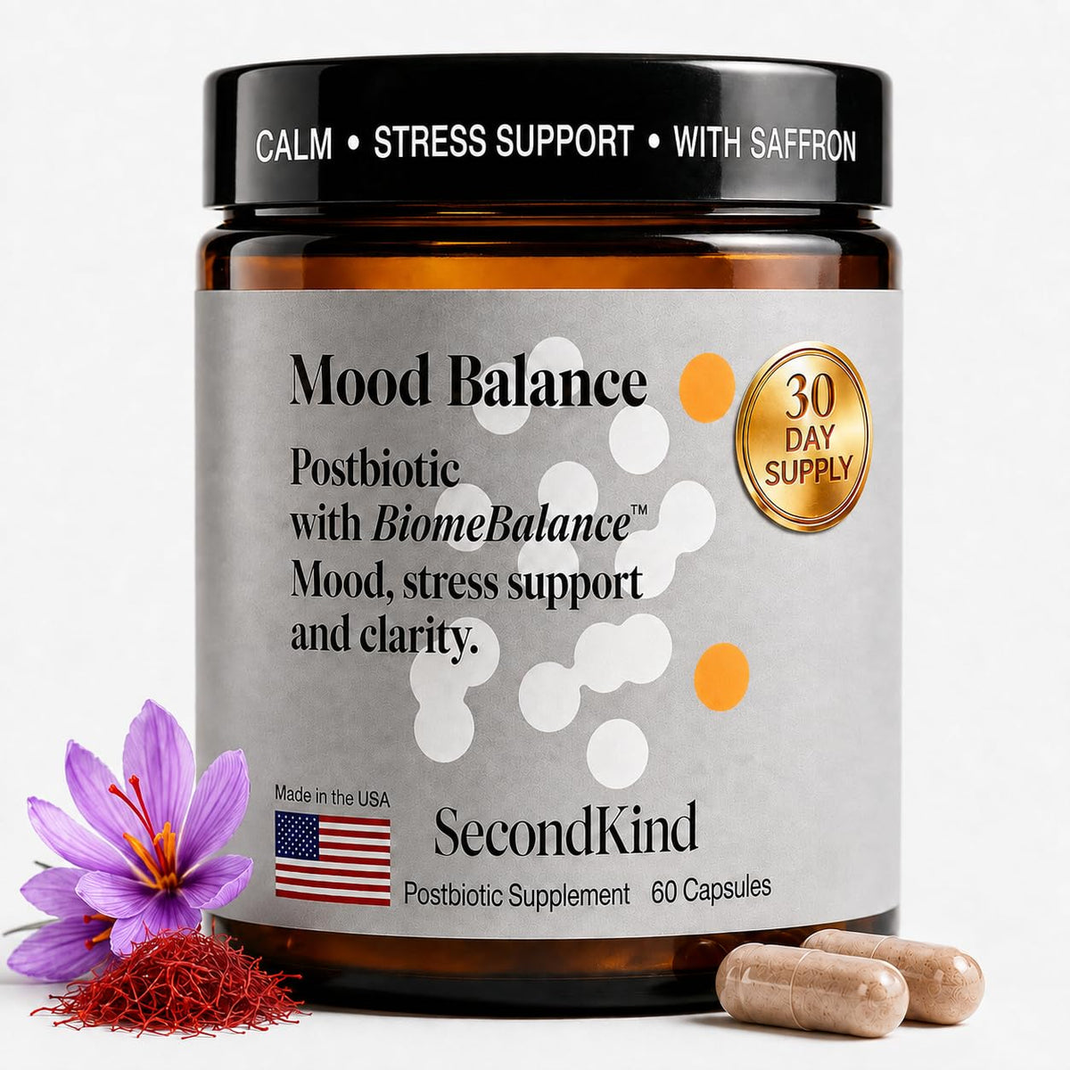 SecondKind saffron supplement capsules