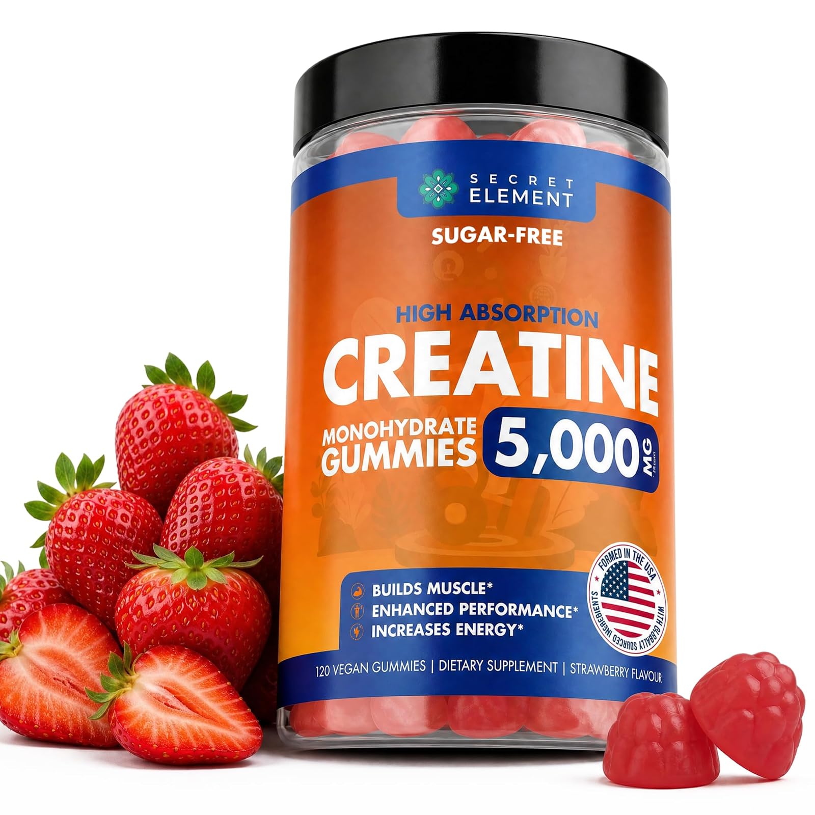 Secret Element creatine gummies for muscle growth