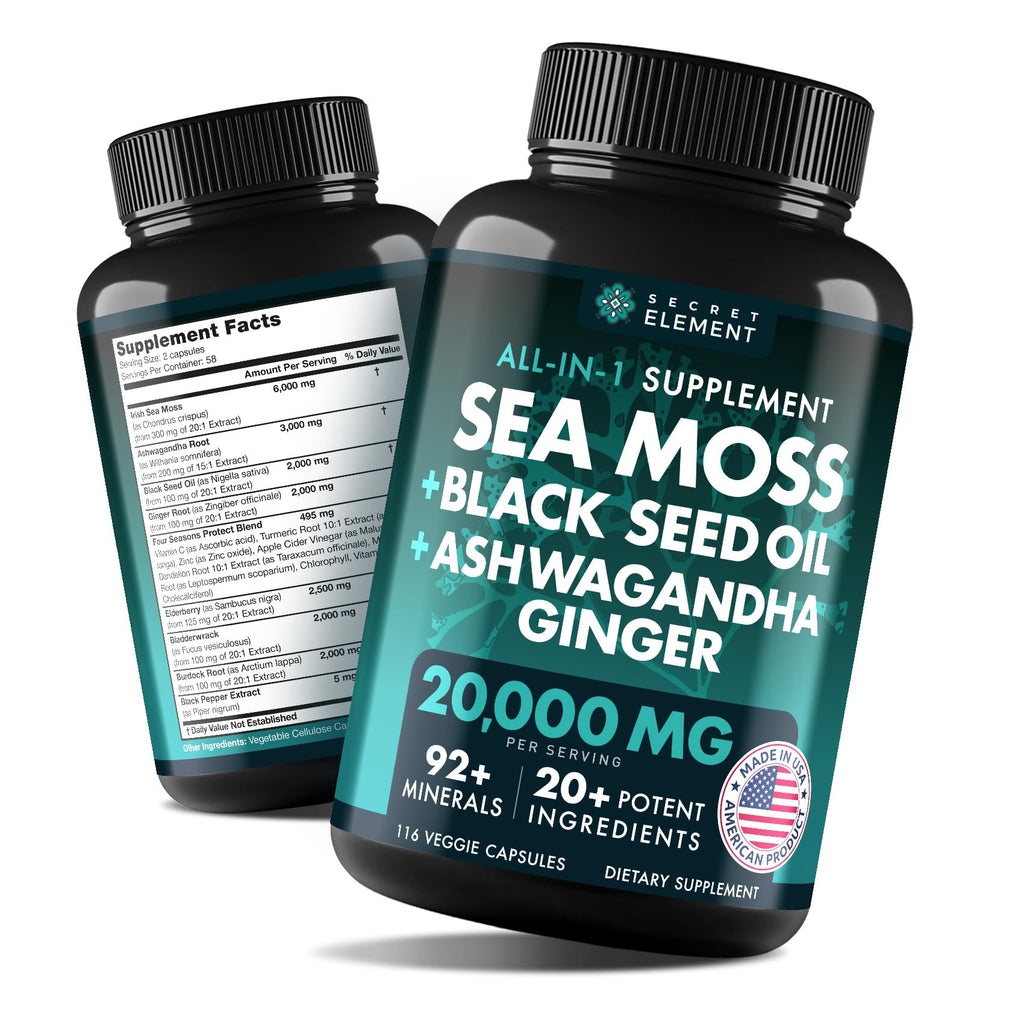 Secret Element sea moss capsules
